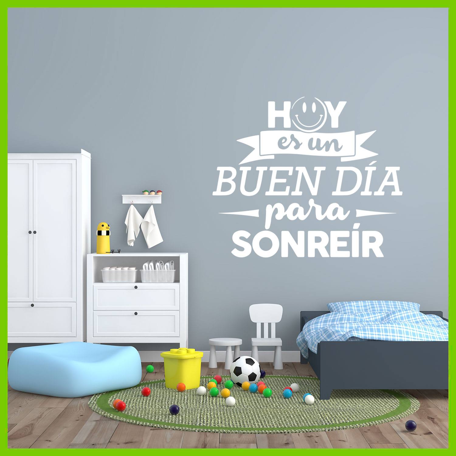 Vinilo frase Hoy es un gran día | Regalos Personalizados Vinilo frase Hoy es un gran día | Regalos Personalizados
