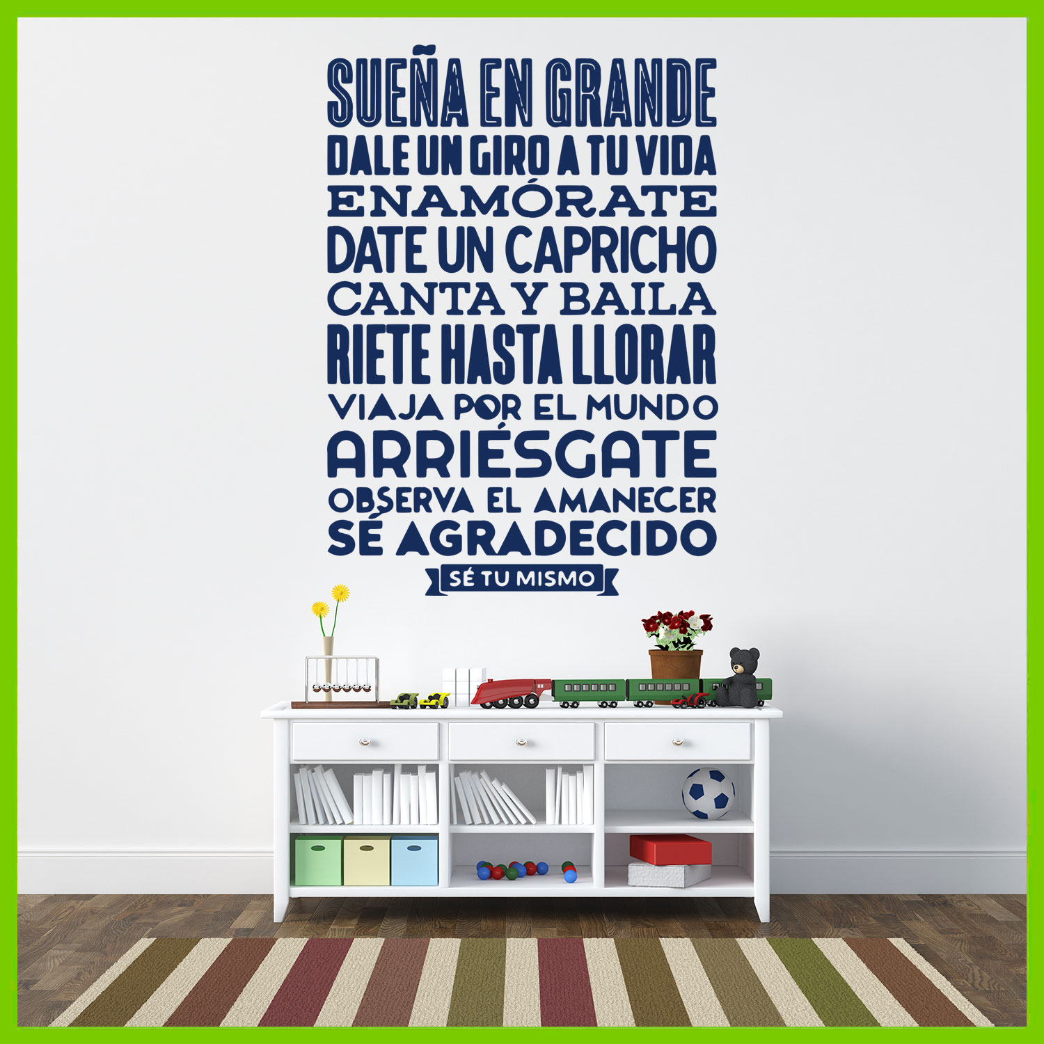 Vinilo frase Sueña en grande | Tus Adhesivos Vinilo frase Sueña en grande | Tus Adhesivos